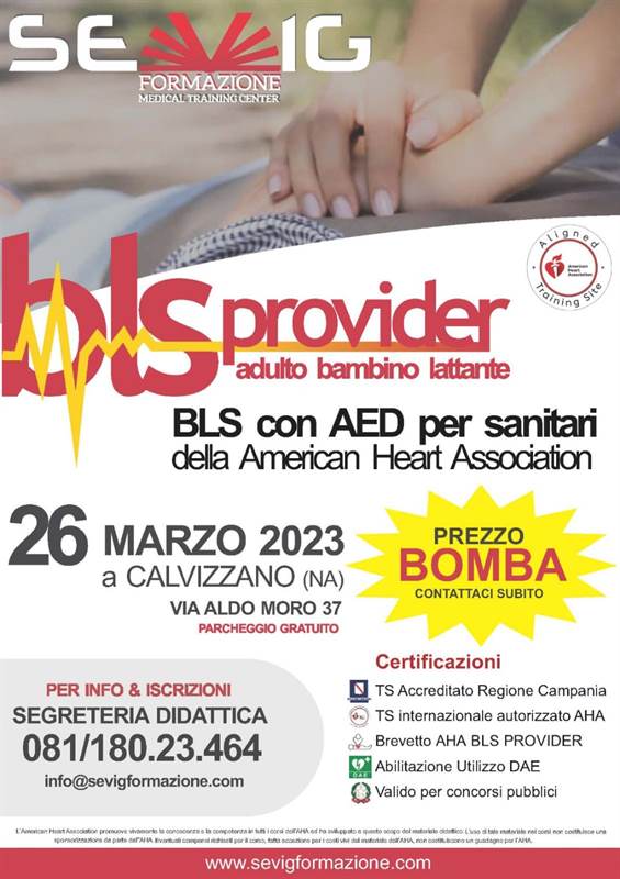 Corso BLS con AED per sanitari della AHA - Formazione professionale a ...