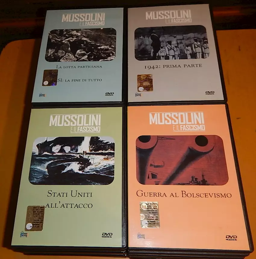 Collezione DVD Storica Mussolini e il Fascismo 2005, come nuovi - Pistoia