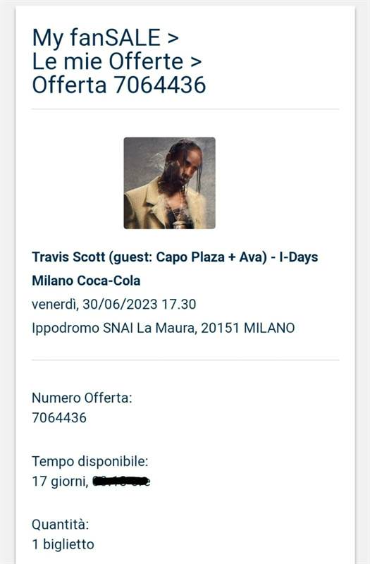 Travis Scott Milano Concerto - in vendita - Lombardia Travis Scott Milano Concerto - in vendita - Lombardia