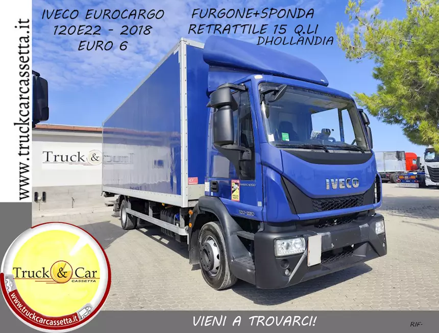 Iveco Eurocargo 120 e 22 - 2018 - furgone con sponda caricatrice ...