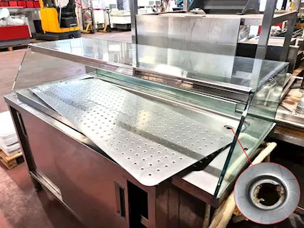 Vetrinetta freddo d'appoggio usata in provincia di Napoli