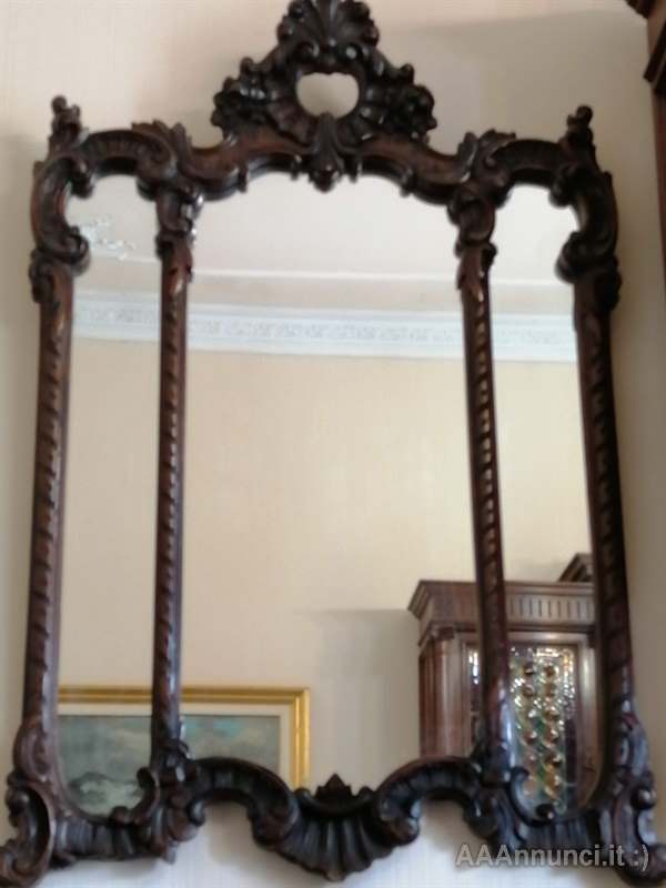 SPECCHIERA E MOBILE BAROCCO ROCOCÒ, in legno - Torino