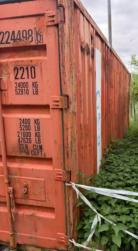 Container 20 piedi (6 metri) usato, tipo marittimo - Macerata